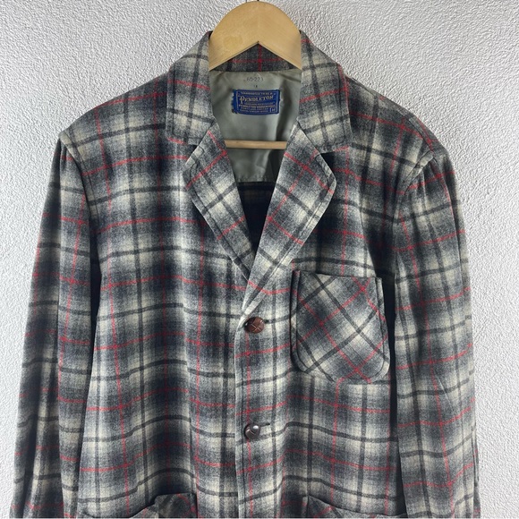 Pendleton | Jackets & Coats | Vintage L 5s M Pendleton Plaid 49er Style ...